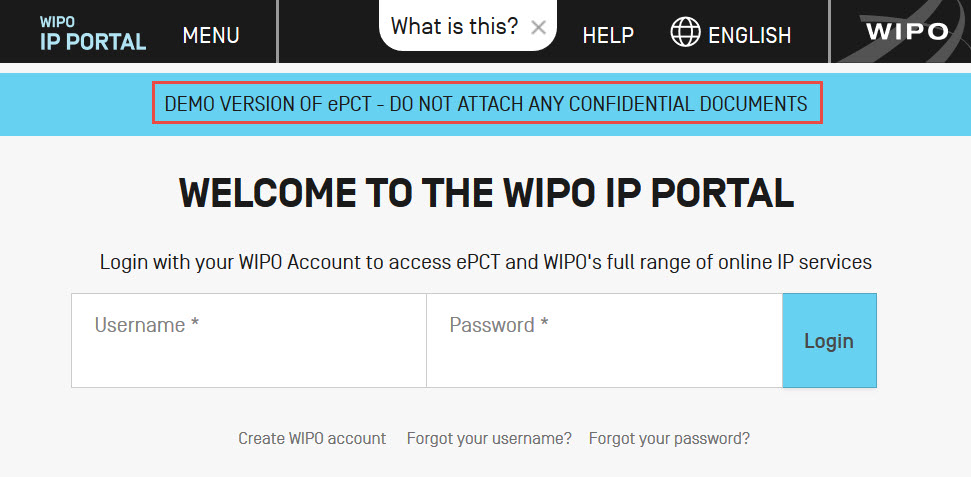 Demo Environment for Test Filings