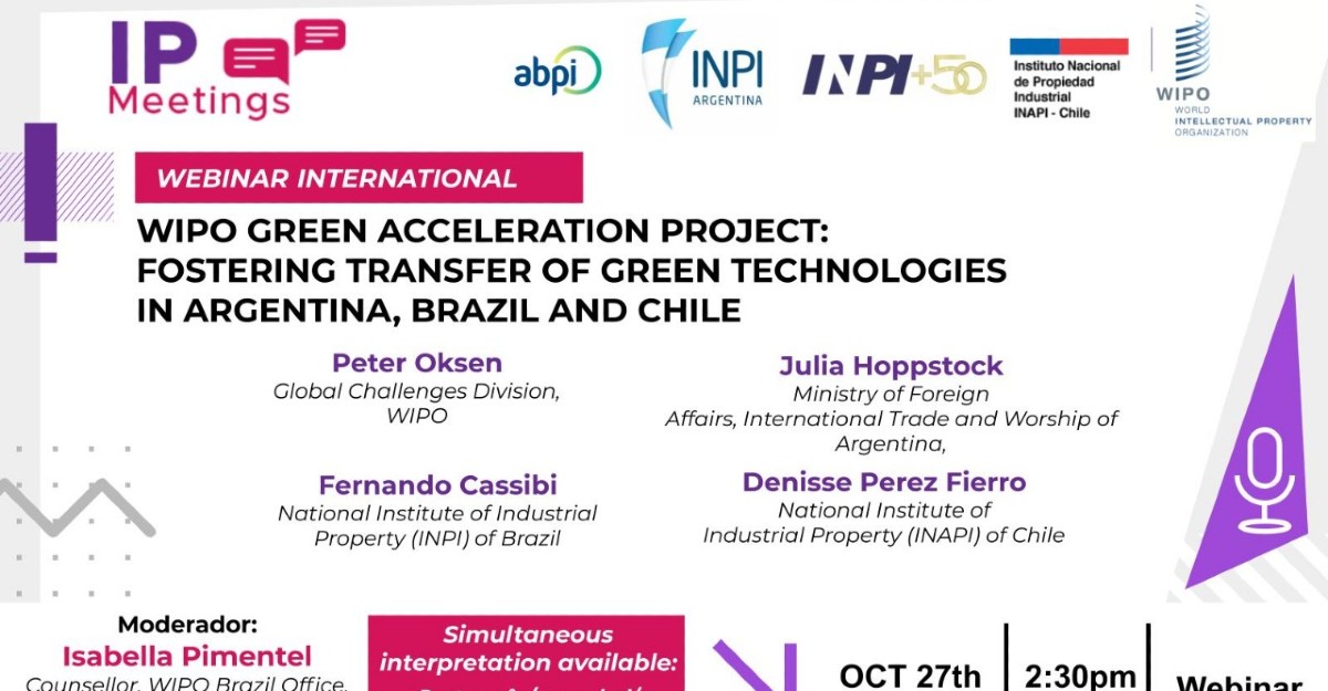 Webinar: WIPO GREEN Acceleration Project in Latin America